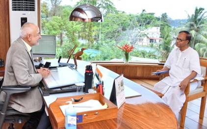 Member of Parliament Calls on Lt. Governor – ANDAMAN SHEEKHA
